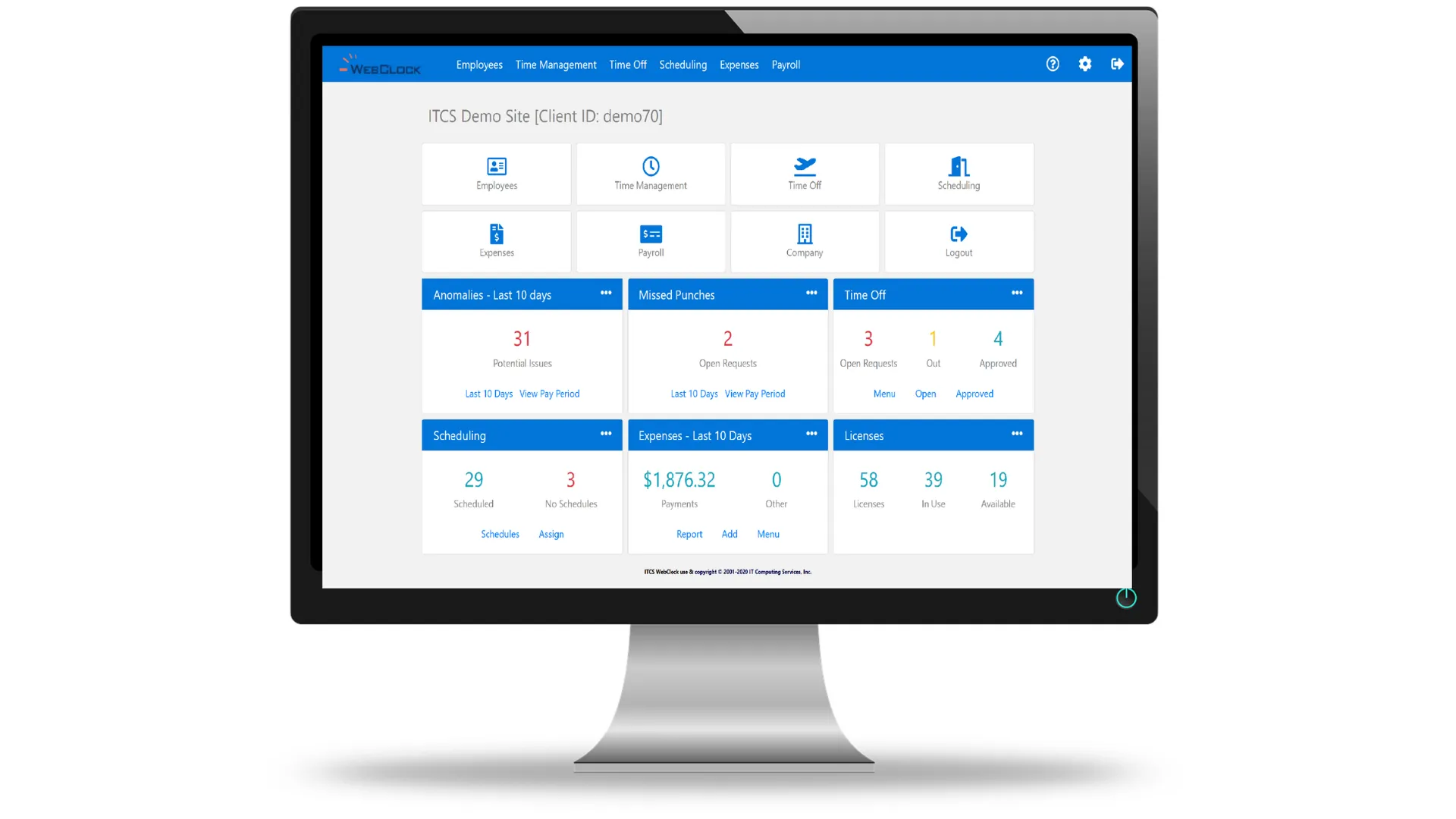 Webclock | Scheduling